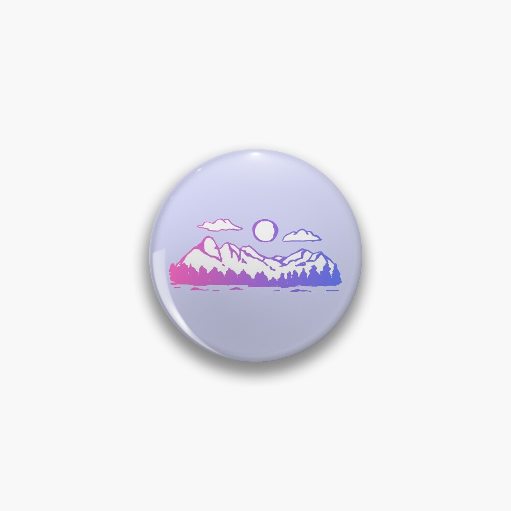 "subtle bi pride" Pin for Sale by adoresapphics | Redbubble