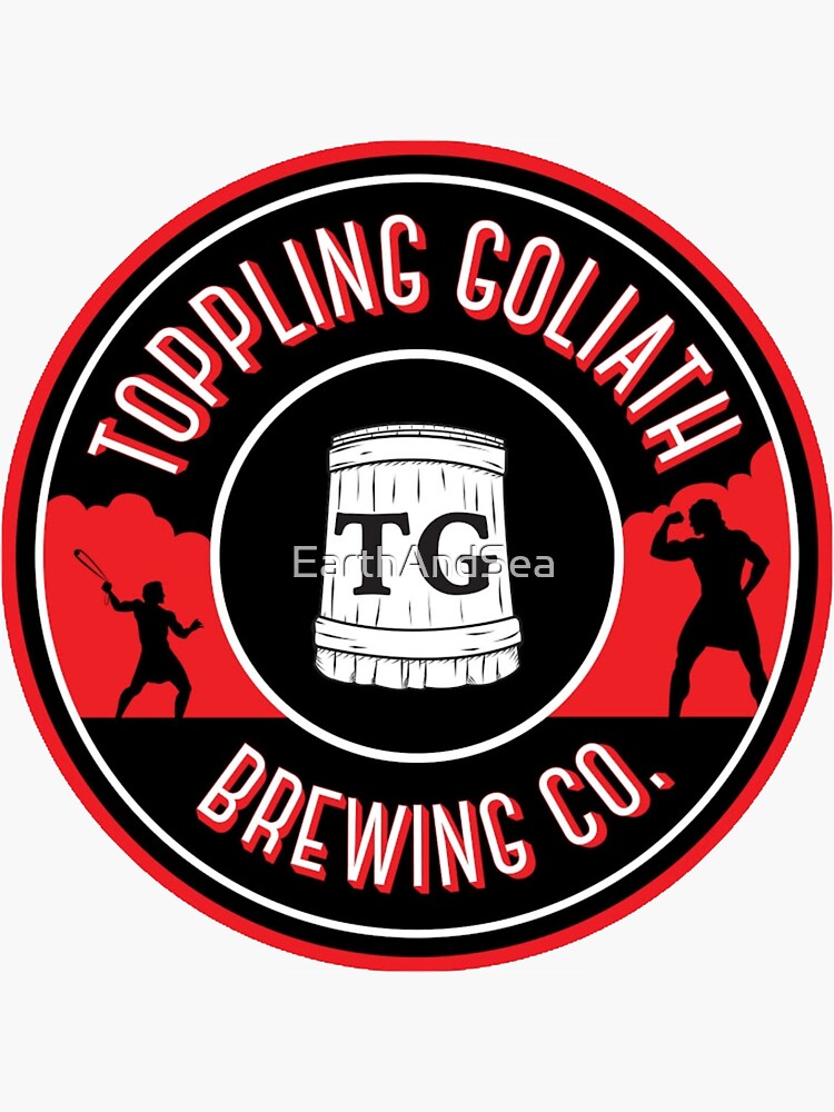 "Toppling Goliath Brewing Colorado " Sticker for Sale by EarthAndSea ...
