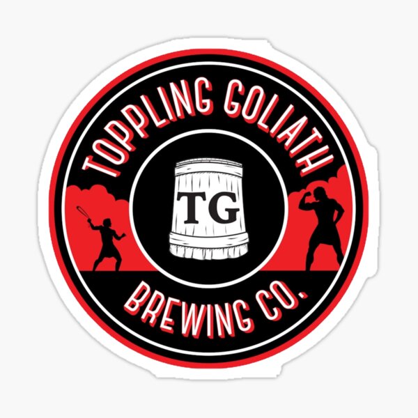 "Toppling Goliath Brewing Colorado " Sticker for Sale by EarthAndSea ...