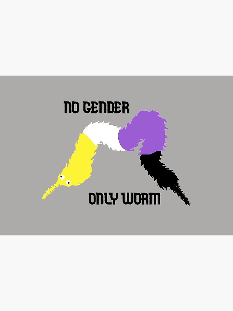 "Non Binary Worm On A String" Mask for Sale by crankygrump | Redbubble
