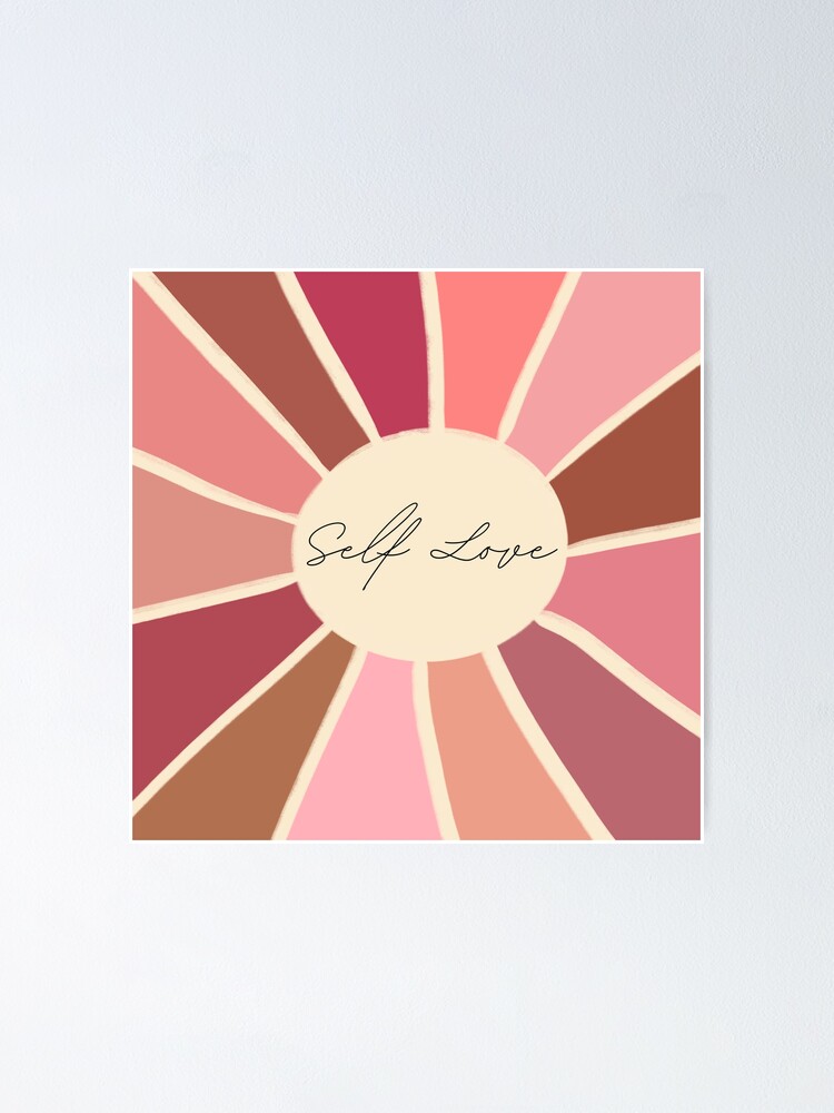 "Self Love Color Wheel - Pink" Poster by youcancomehere | Redbubble