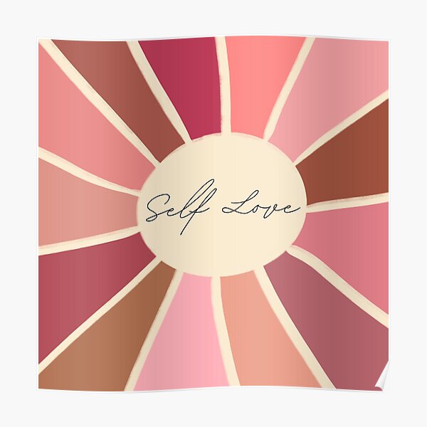 "Self Love Color Wheel - Pink" Poster by youcancomehere | Redbubble