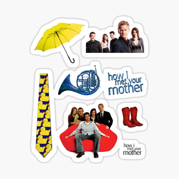 "HIMYM stickers" Sticker for Sale by YesImObsessed | Redbubble