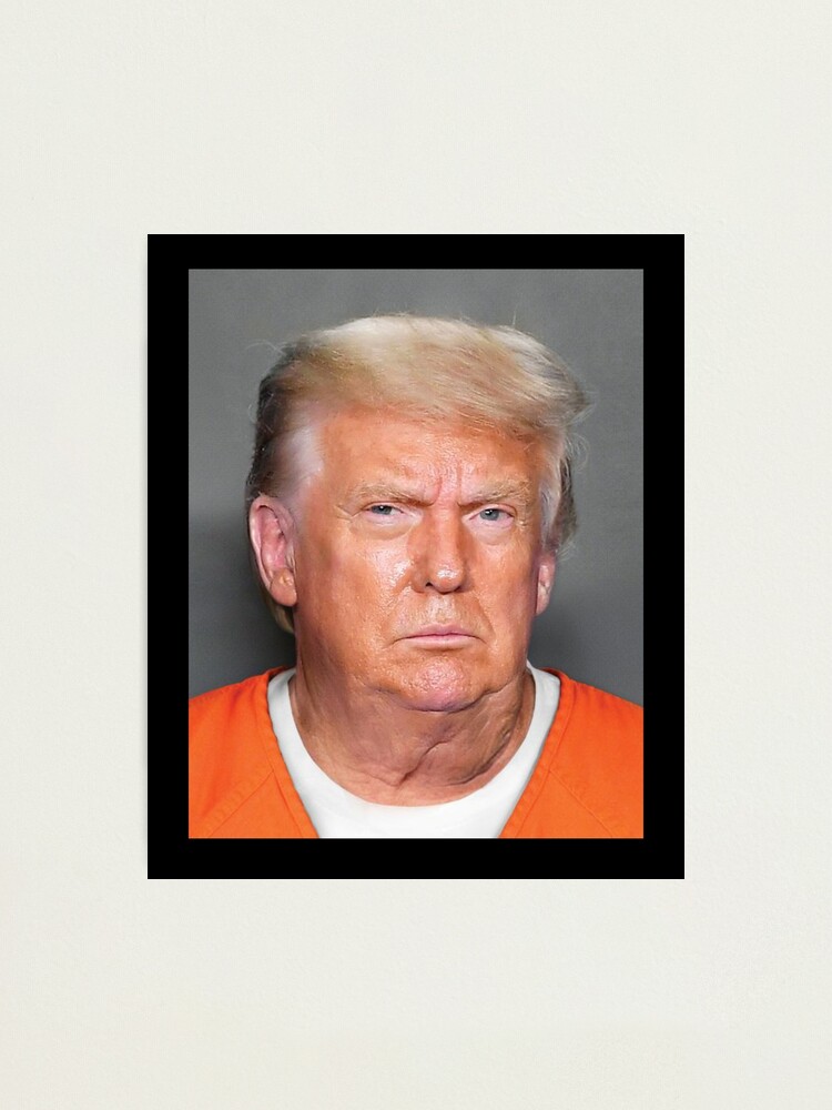 "President Donald Trump Mugshot" Photographic Print for Sale by ...