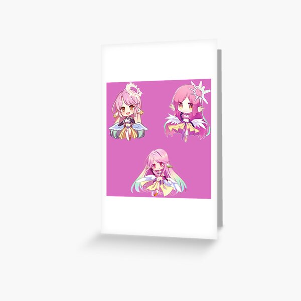 "No Game No Life - Jibril chibi pack" Greeting Card for Sale by Kami ...