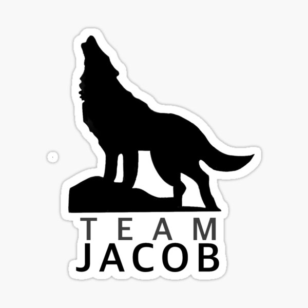 "Team Jacob" Sticker for Sale by 1ive | Redbubble