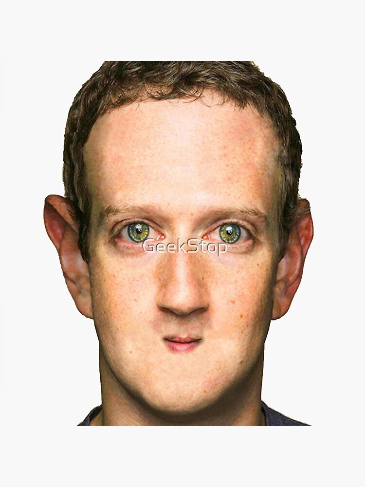 "Mark Zuckerberg - Alien" Sticker for Sale by GeekStop | Redbubble