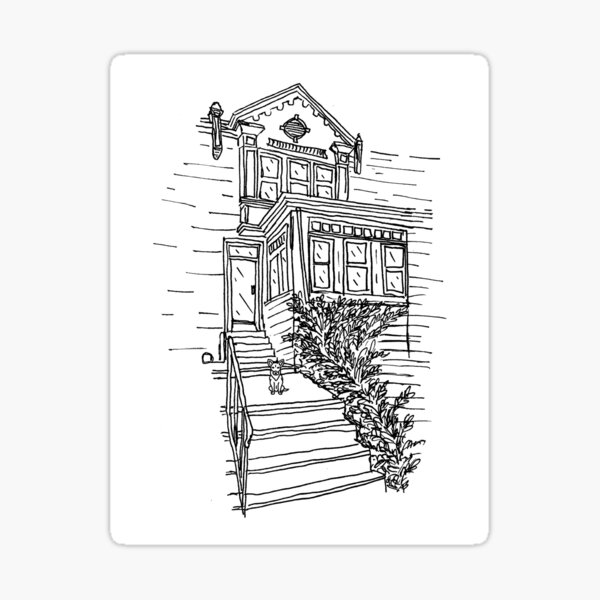 "Old House on Main" Sticker for Sale by CreateWandrlust | Redbubble