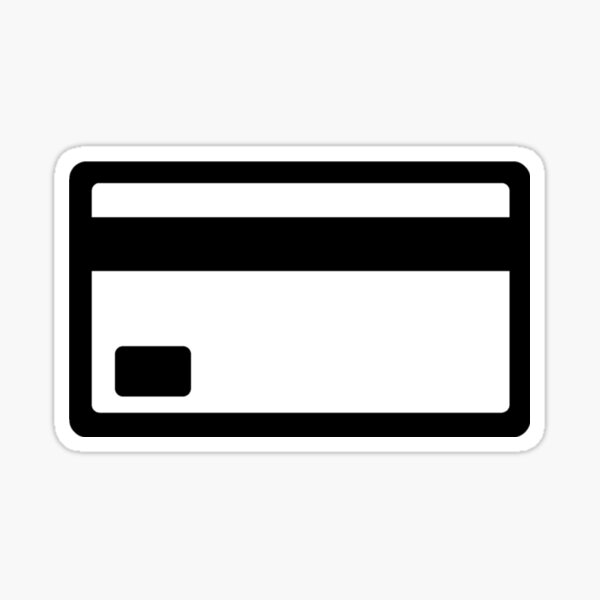 "Credit Card" Sticker for Sale by sweetsixty | Redbubble