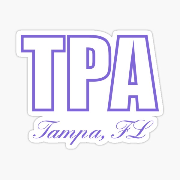 "TPA Tampa Florida FL Airport Code " Sticker for Sale by Lartheviking ...
