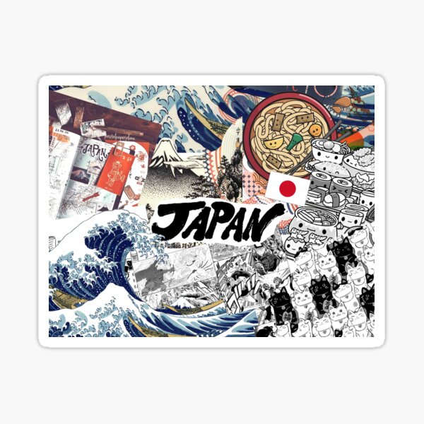 "nippon daisuki" Sticker for Sale by arthurblas | Redbubble
