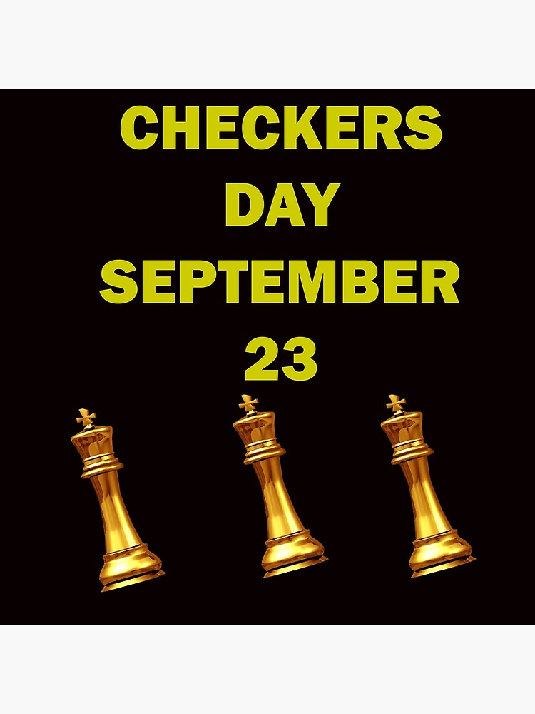 "Checkers day Gold" Poster by Alteredworlds | Redbubble