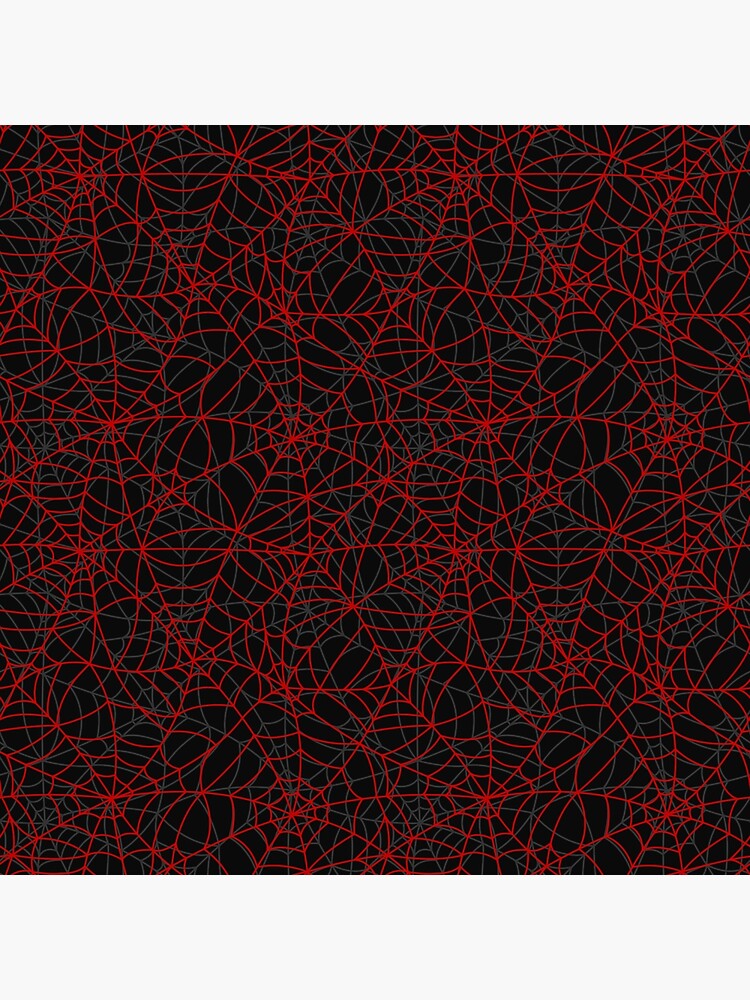 "Spider Web Red" Poster for Sale by thebiteyfish | Redbubble