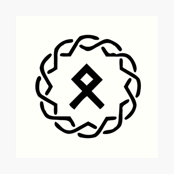 "Viking Othala Rune" Art Print for Sale by Asatru | Redbubble