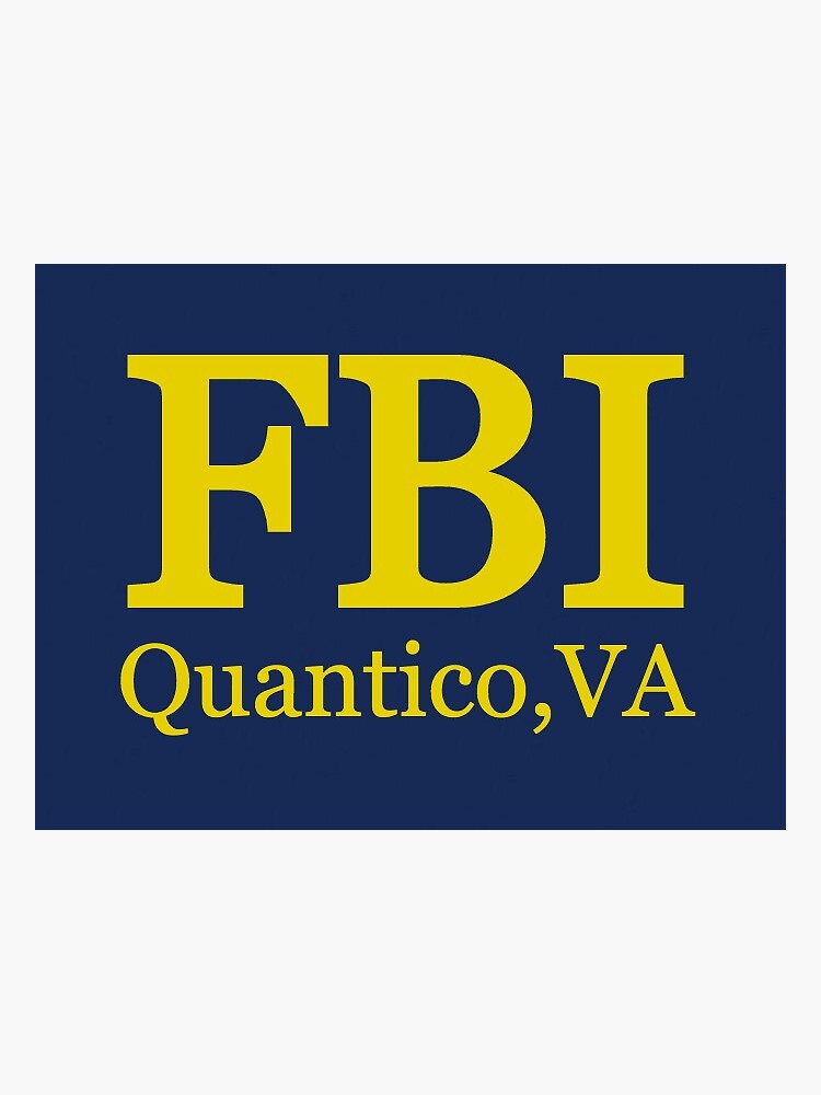 "Quantico FBI logo" Sticker by aspenlovess | Redbubble