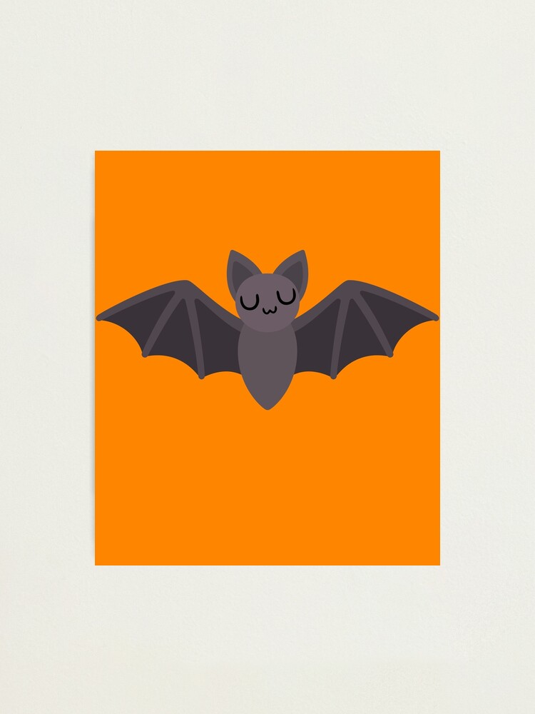Lámina fotográfica «Halloween uwu Bat Cara linda Bat UWU» de WOTUFAKA ...