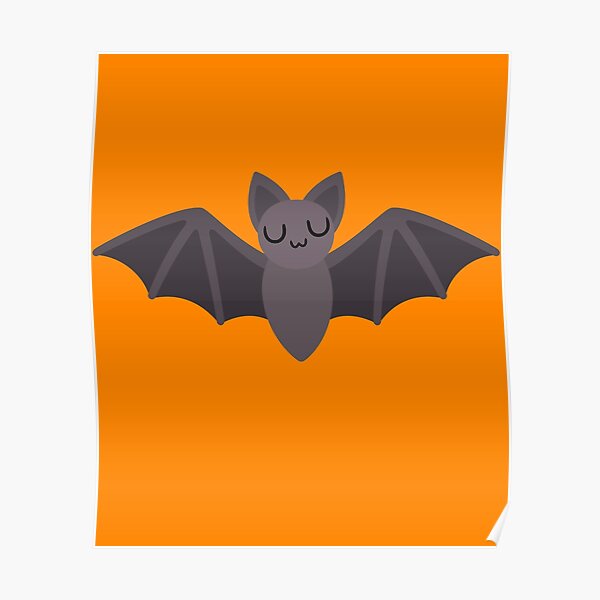 Póster «Halloween uwu Bat Cara linda Bat UWU» de WOTUFAKA | Redbubble