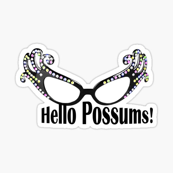 "Hello Possums!" Sticker for Sale by Melbournator | Redbubble