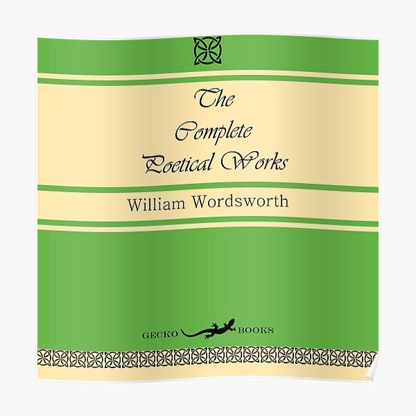 "William Wordsworth Retro Book Cover" Poster by JoolyA | Redbubble