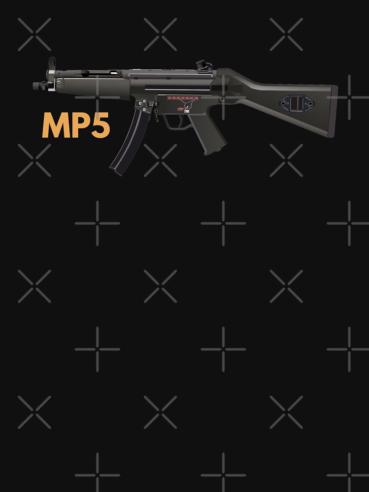 "MP5 Submachine Gun" T-shirt for Sale by NorseTech | Redbubble | mp5 t ...