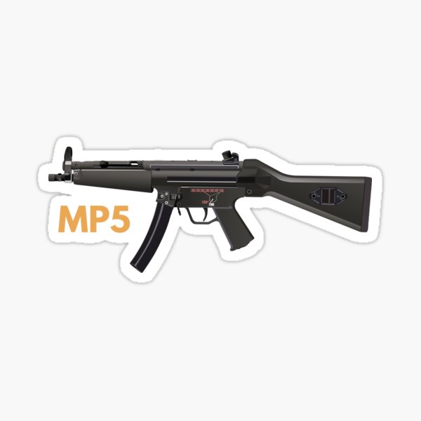 "MP5 Submachine Gun" Sticker for Sale by NorseTech | Redbubble