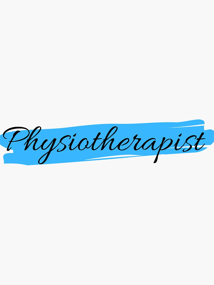 "Physiotherapist" Sticker for Sale by Physio-Design | Redbubble