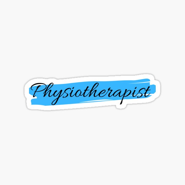 "Physiotherapist" Sticker for Sale by Physio-Design | Redbubble