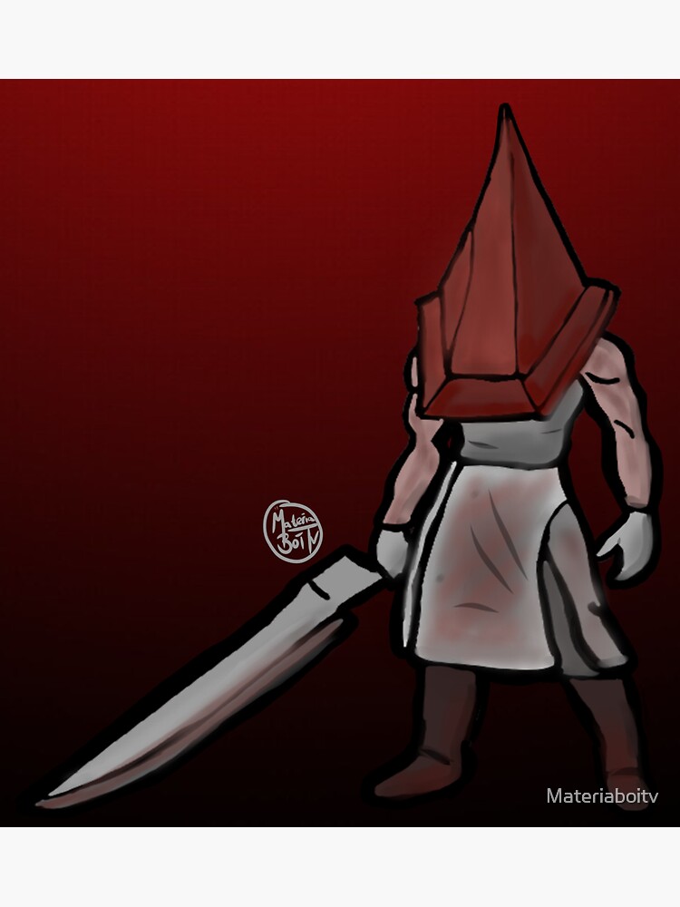 "Pyramid Head " Sticker by Materiaboitv | Redbubble