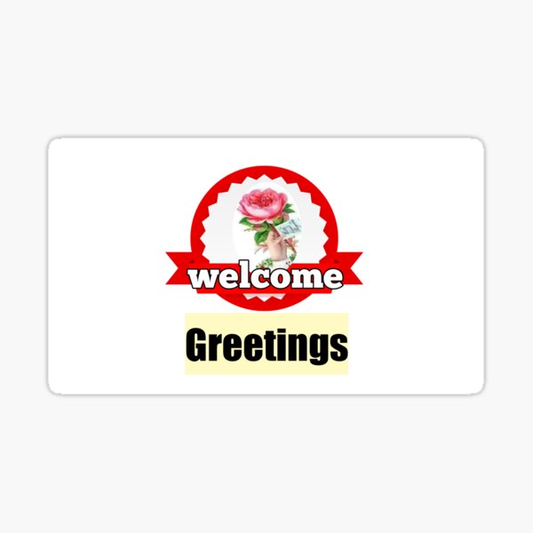 "Greetings" Sticker for Sale by Samubalusamy9 | Redbubble