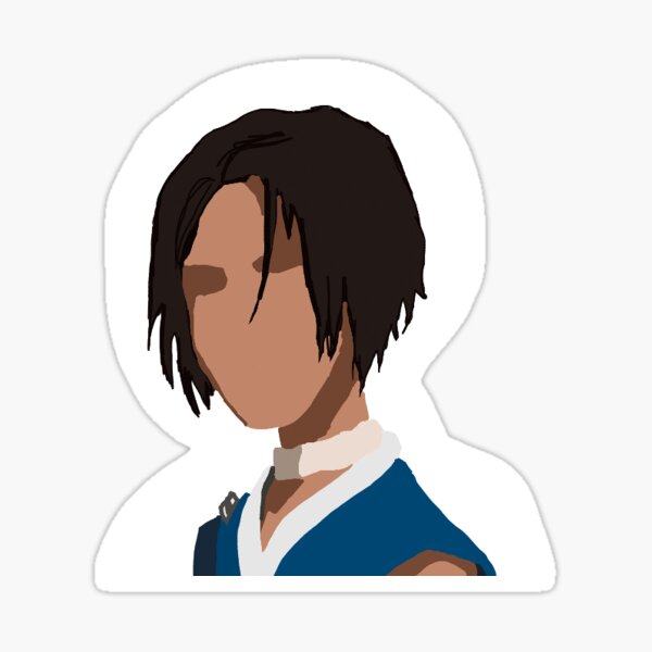 "Sokka Hair Down Avatar: The Last Airbender" Sticker for Sale by mclc7 ...