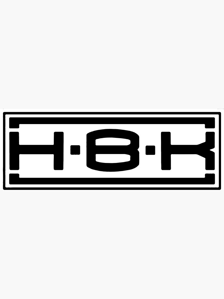 "HBK Simple Logo Monochrome Black" Photographic Print by iyosani ...