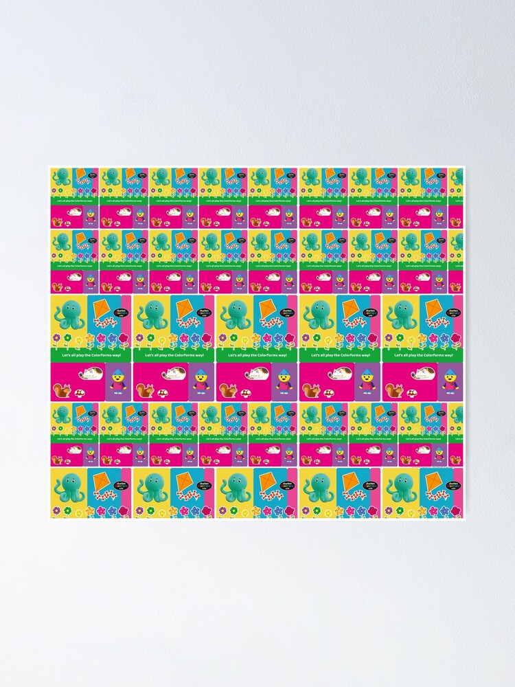 Póster «Charlie's Colorforms City, juguemos todos a la manera de las ...
