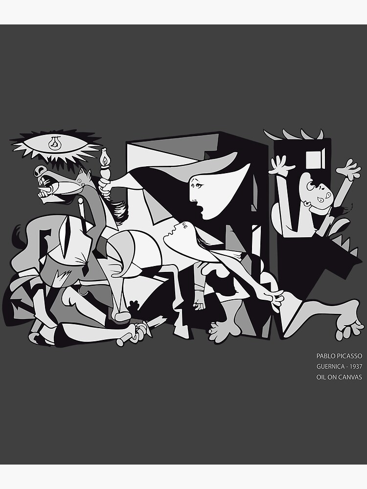 Pablo Picasso Guernica 1937 Artwork Reproduction Art Print By