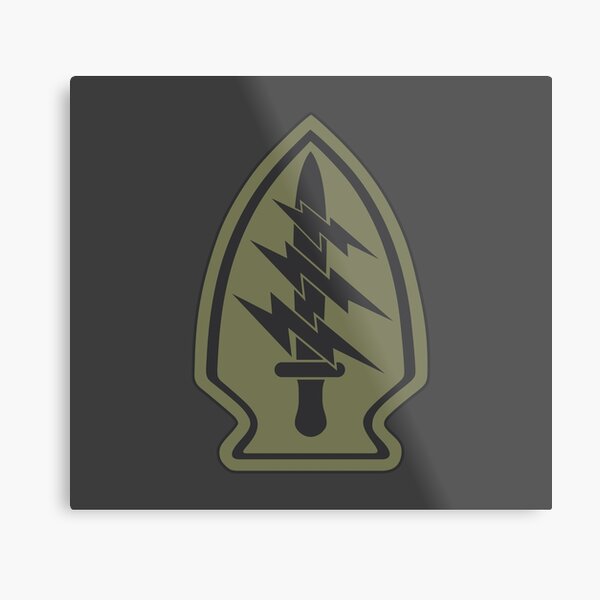 1st Special Forces Command Airborne Patch Metal Prints | Redbubble