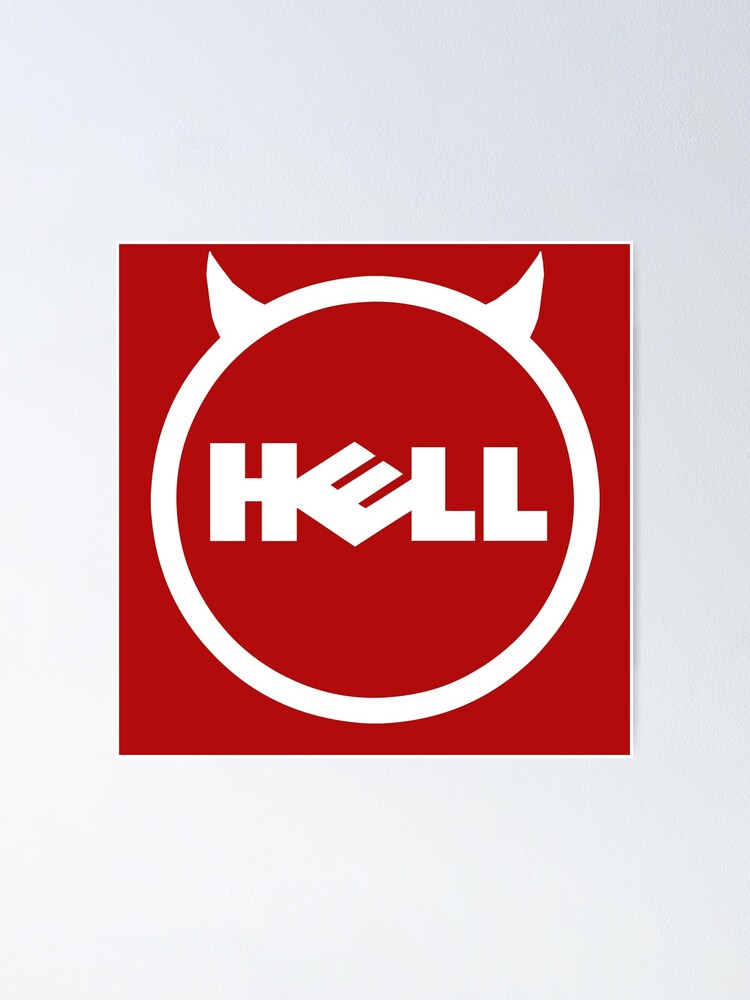 "Dell Hell (red)" Poster for Sale by verypunny2 | Redbubble