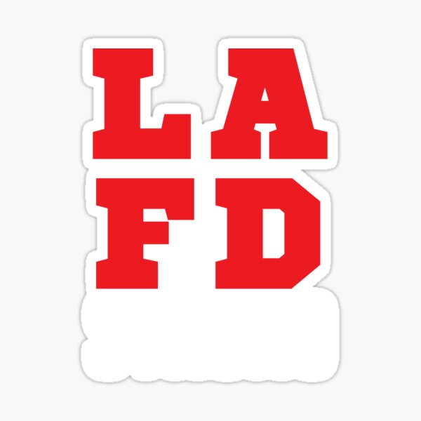 "Lafd strong los angeles fire department" Sticker by djemai1995 | Redbubble