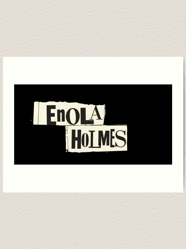 "Enola Holmes Logo" Art Print by Unimeme | Redbubble