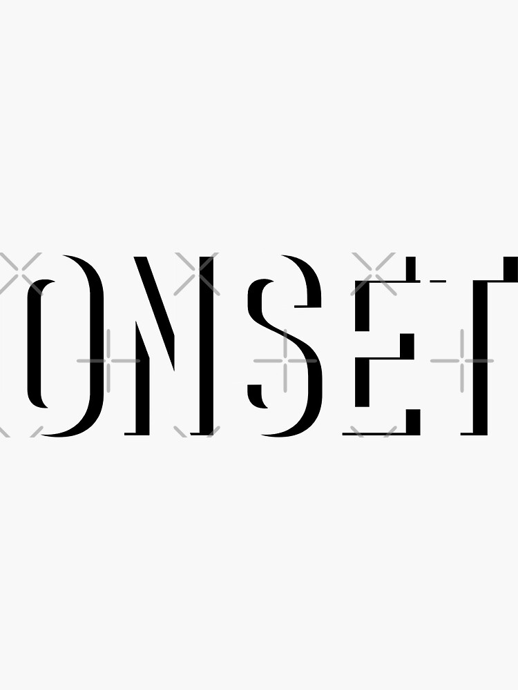 "Onset half outline" Sticker by OnsetDev | Redbubble