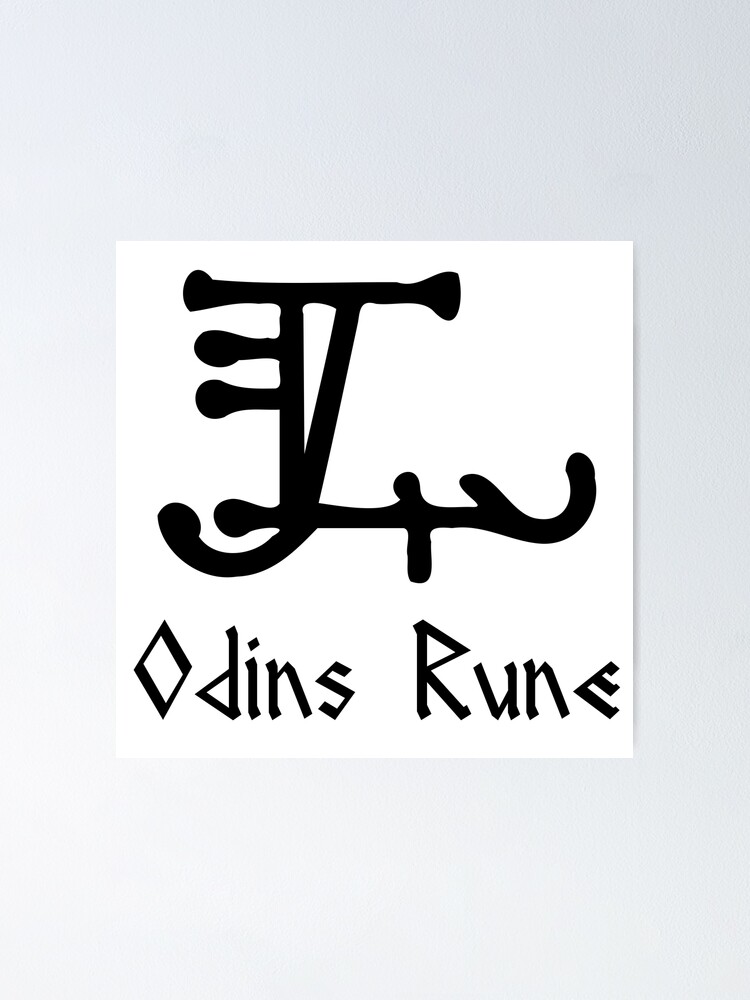 "Viking Odins Rune" Poster by Asatru | Redbubble