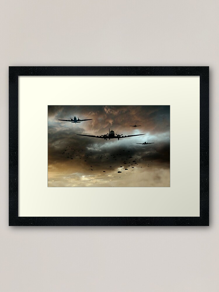 "Normandy Invasion" Framed Art Print for Sale by aviationart | Redbubble