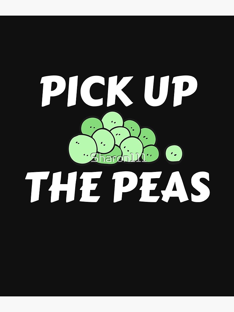 Poster « Petits pois, jeu de mots drôle », par Sharon111 | Redbubble