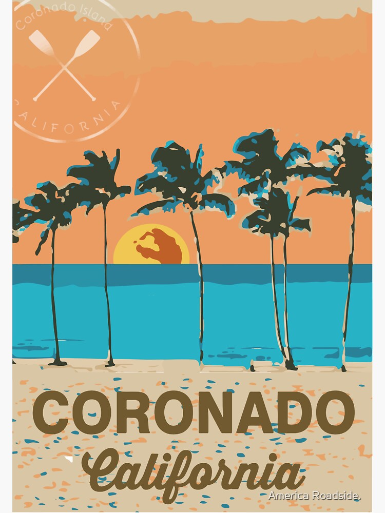 "Coronado - California. " Sticker for Sale by ishore1 | Redbubble