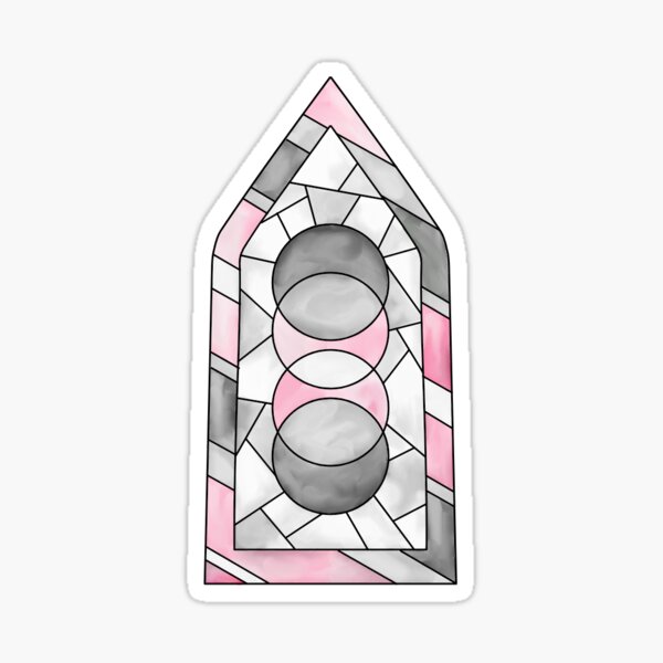 Demigirl Stained Glass Window Sticker For Sale By Alliron Art Redbubble