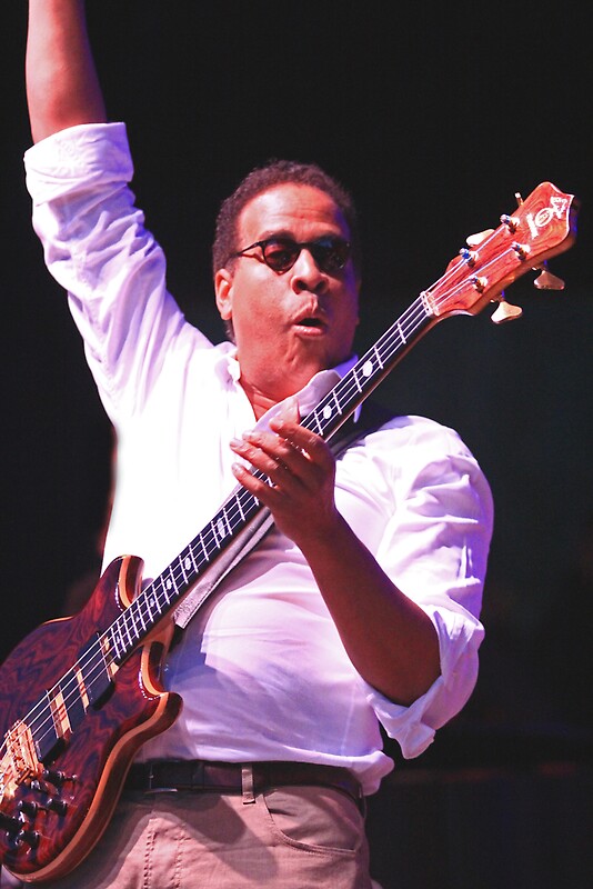 "Stanley Clarke Bass Master" by InTheMomentArt | Redbubble
