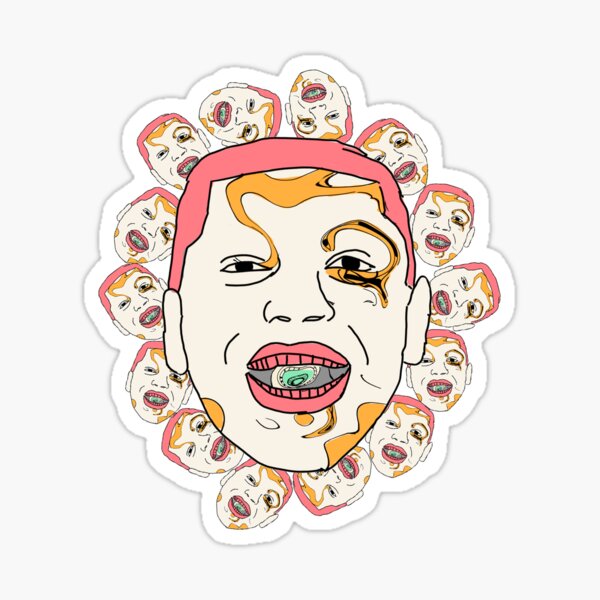 "multiface" Sticker by santiagoeric | Redbubble
