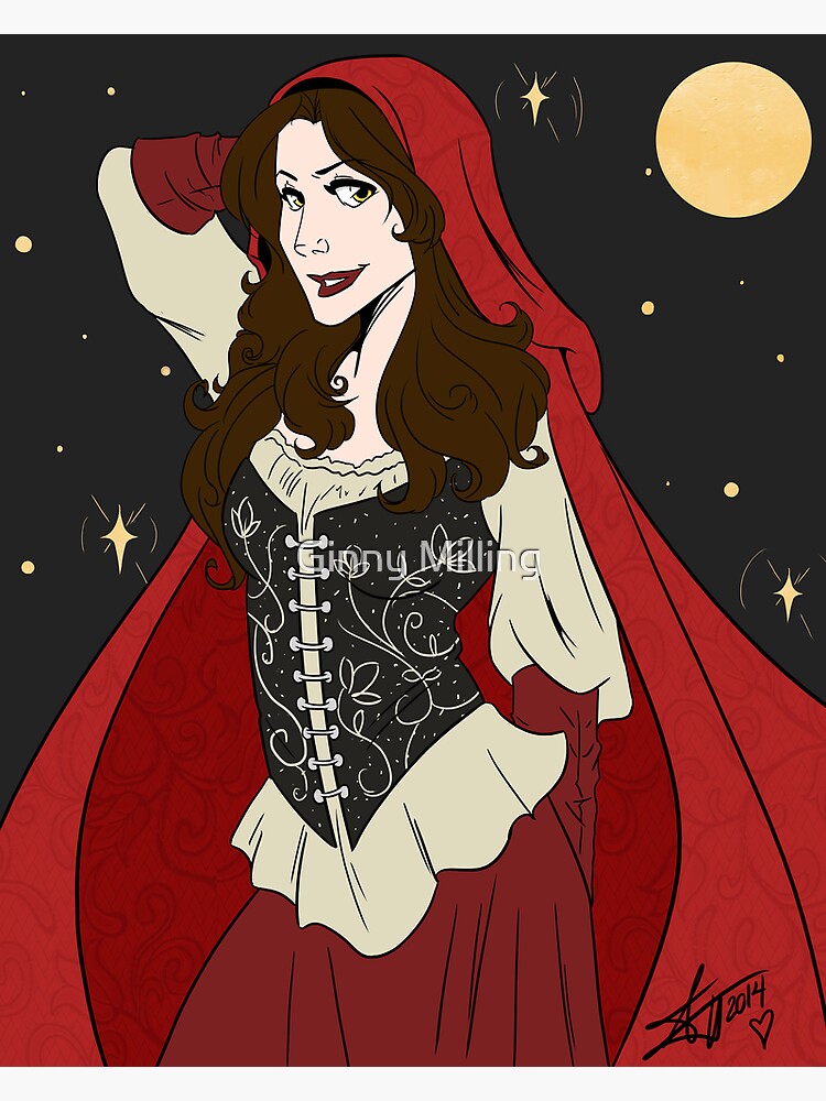 "Ruby Moon" Poster by ginnymilling | Redbubble