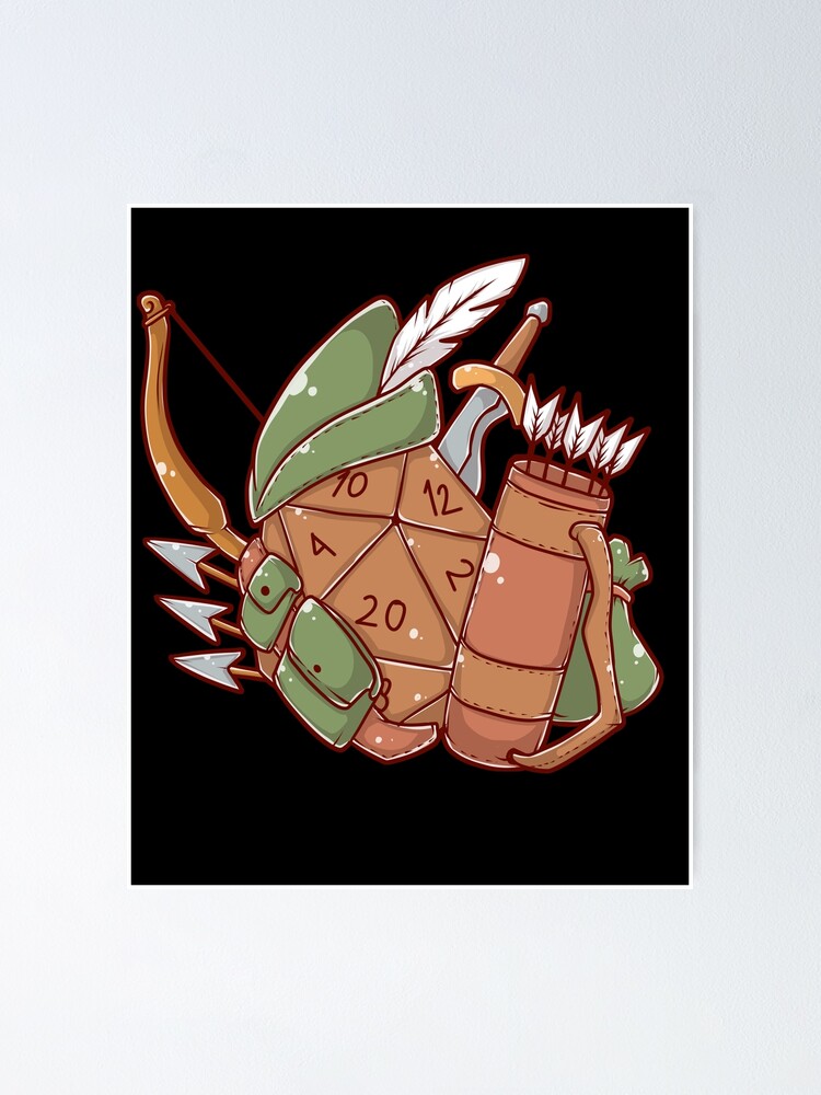 "Ranger D20 Kit" Poster for Sale by Mimic-Gaming-Co | Redbubble