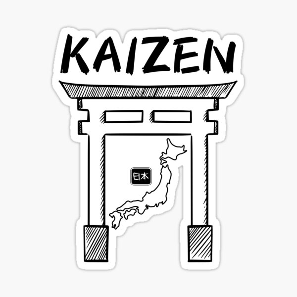 "KAIZEN - 改善" Sticker for Sale by RIVEofficial | Redbubble