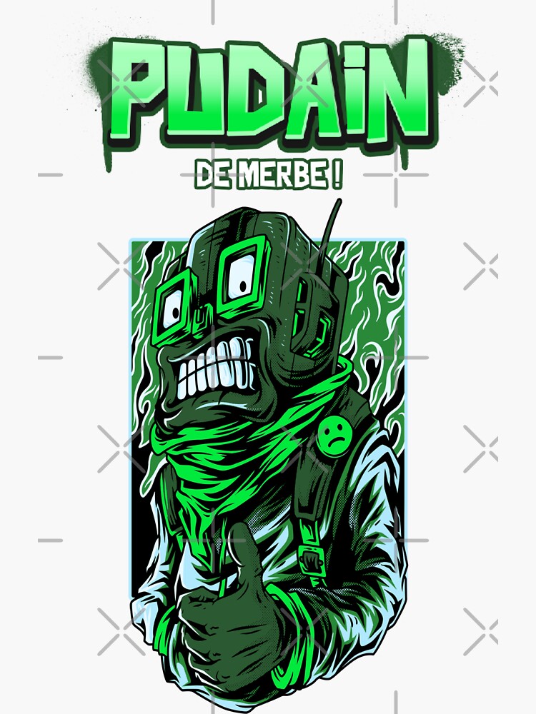 "DISGUISED WORDS-N ° 5." Sticker by Vinidal | Redbubble