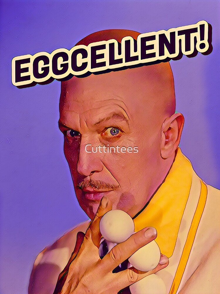 "Eggcellent Egghead" Poster by Cuttintees | Redbubble